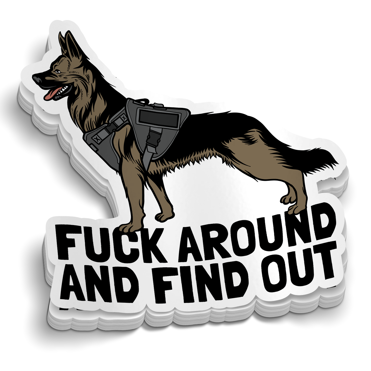 Police K-9 FAFO Sticker – BlueCollar Working Dog